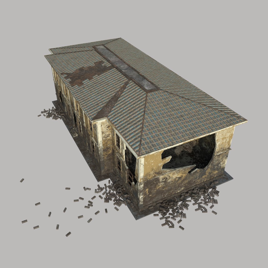 Ruined House Games 3D Model - TurboSquid 1391158
