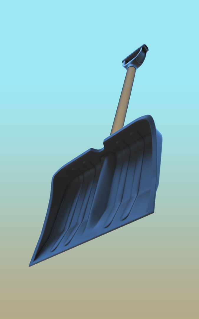 3d model snow shovels