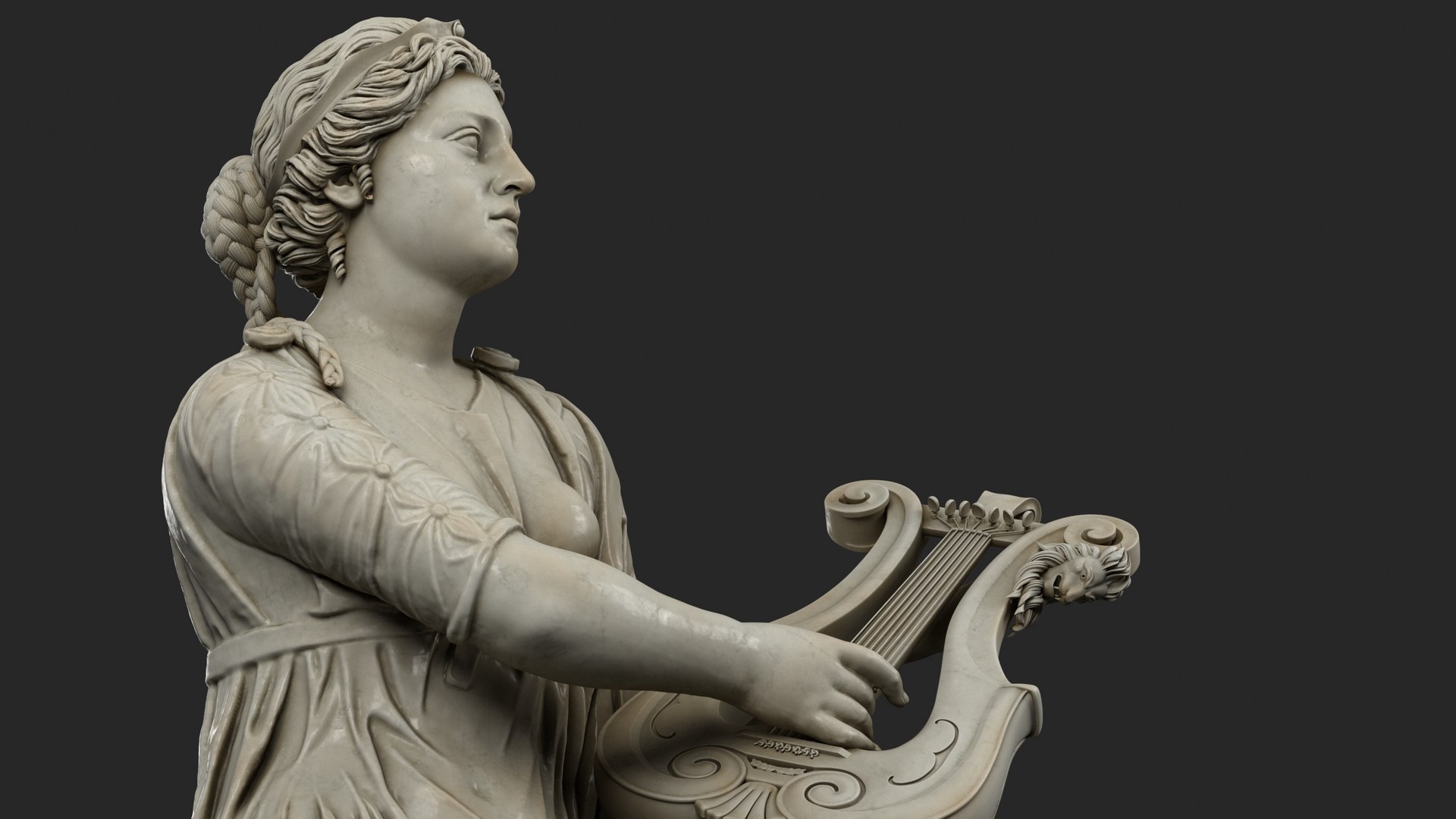 3D Lyre Player Antique Model - TurboSquid 1718064