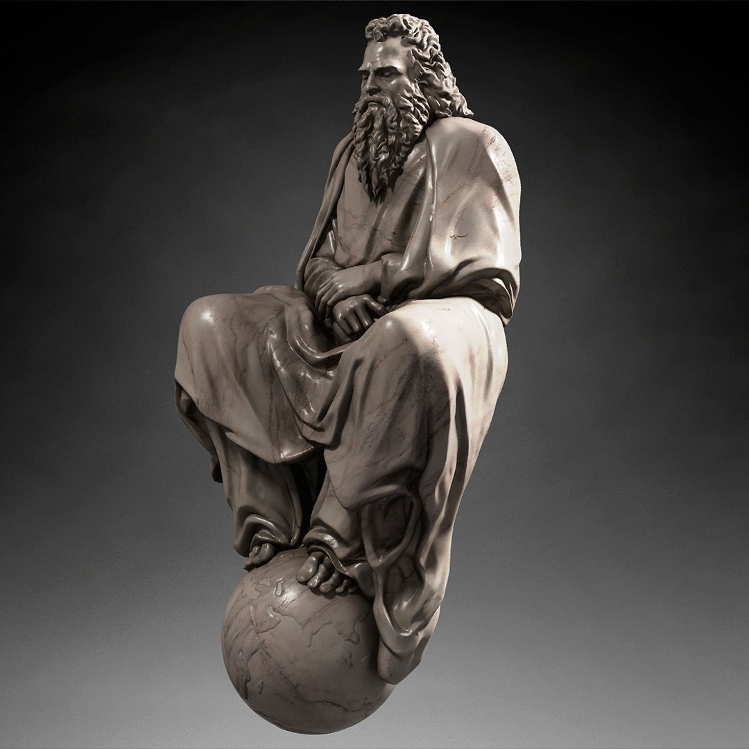 God Statue 3d Max