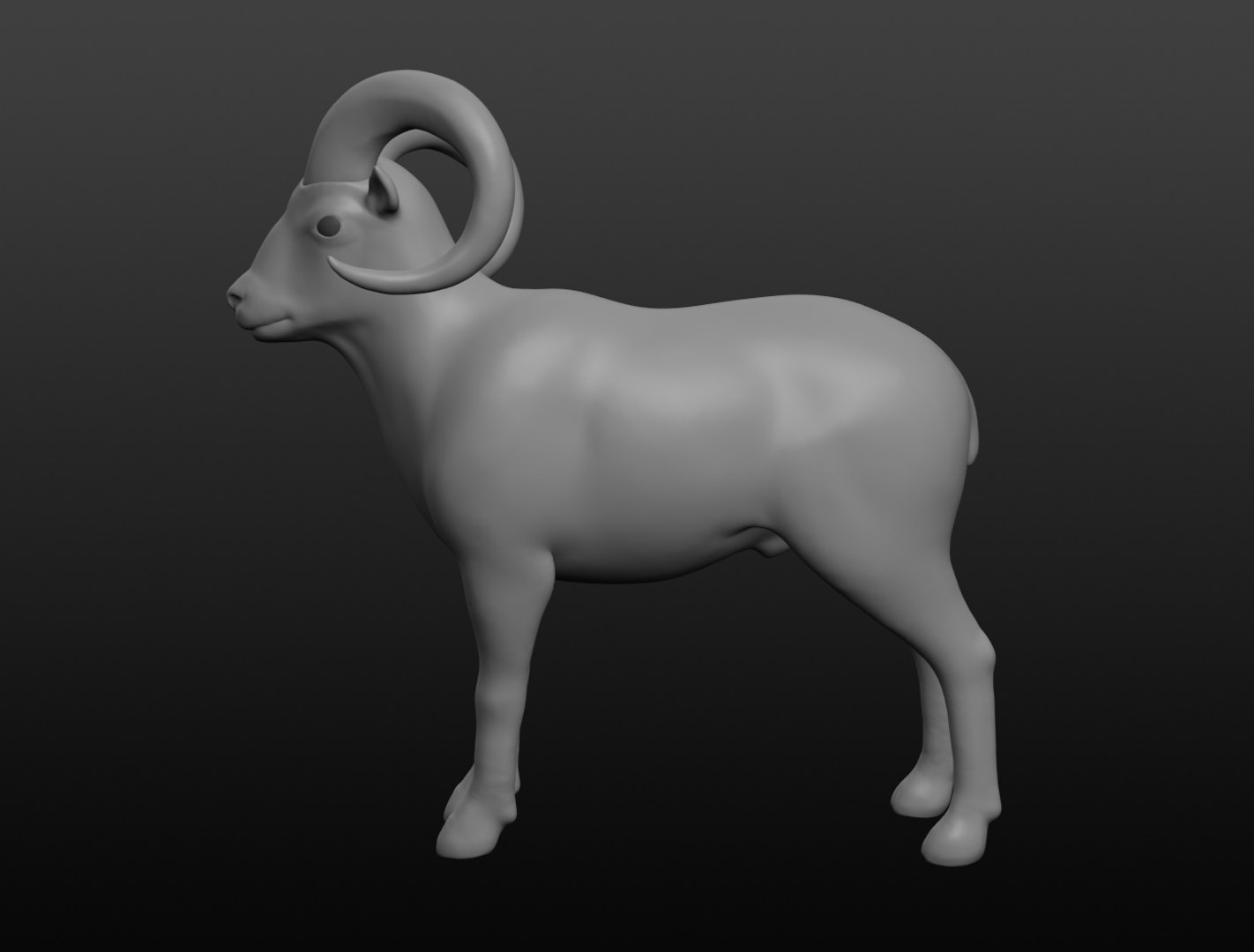 3D Model Mouflon Base Mesh - TurboSquid 1412285