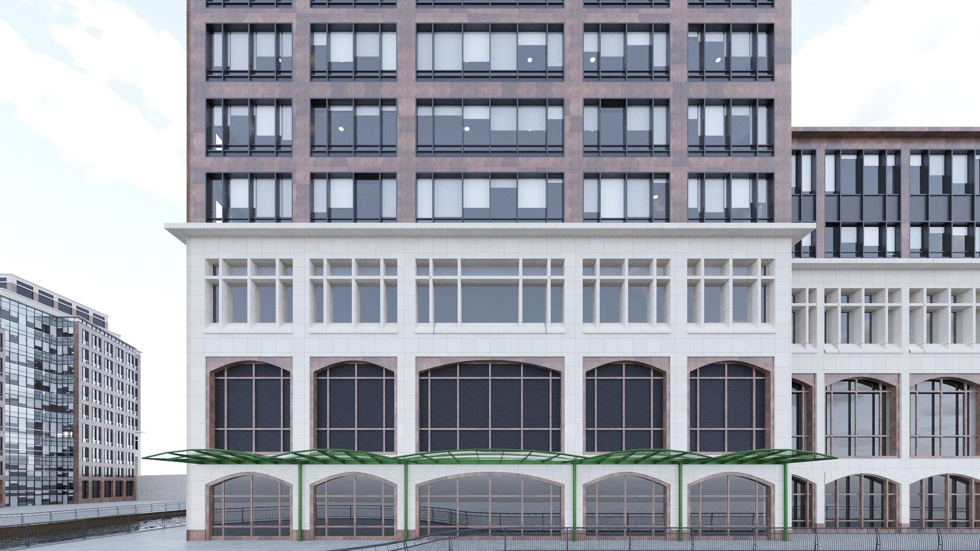 15 Westferry Circus And 25 Cabot Square Buildings Canary Wharf Model ...