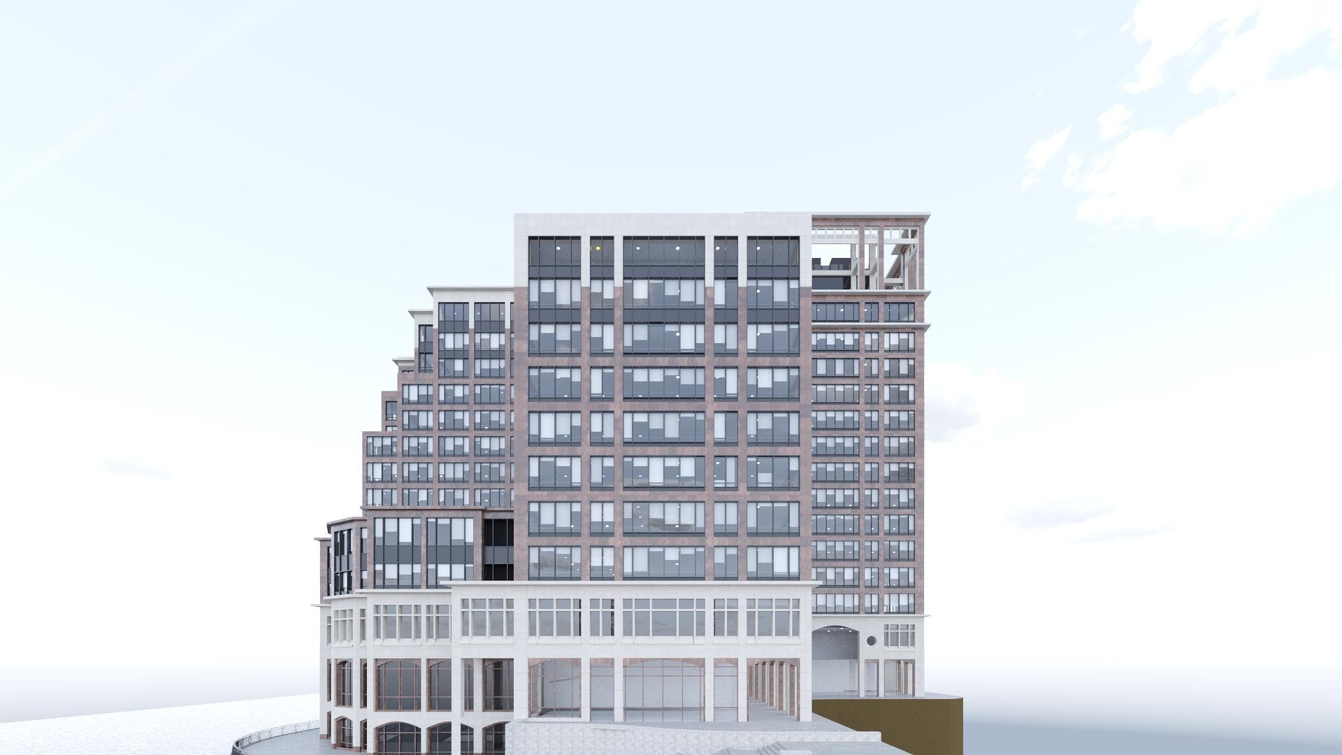 15 Westferry Circus And 25 Cabot Square Buildings Canary Wharf Model ...