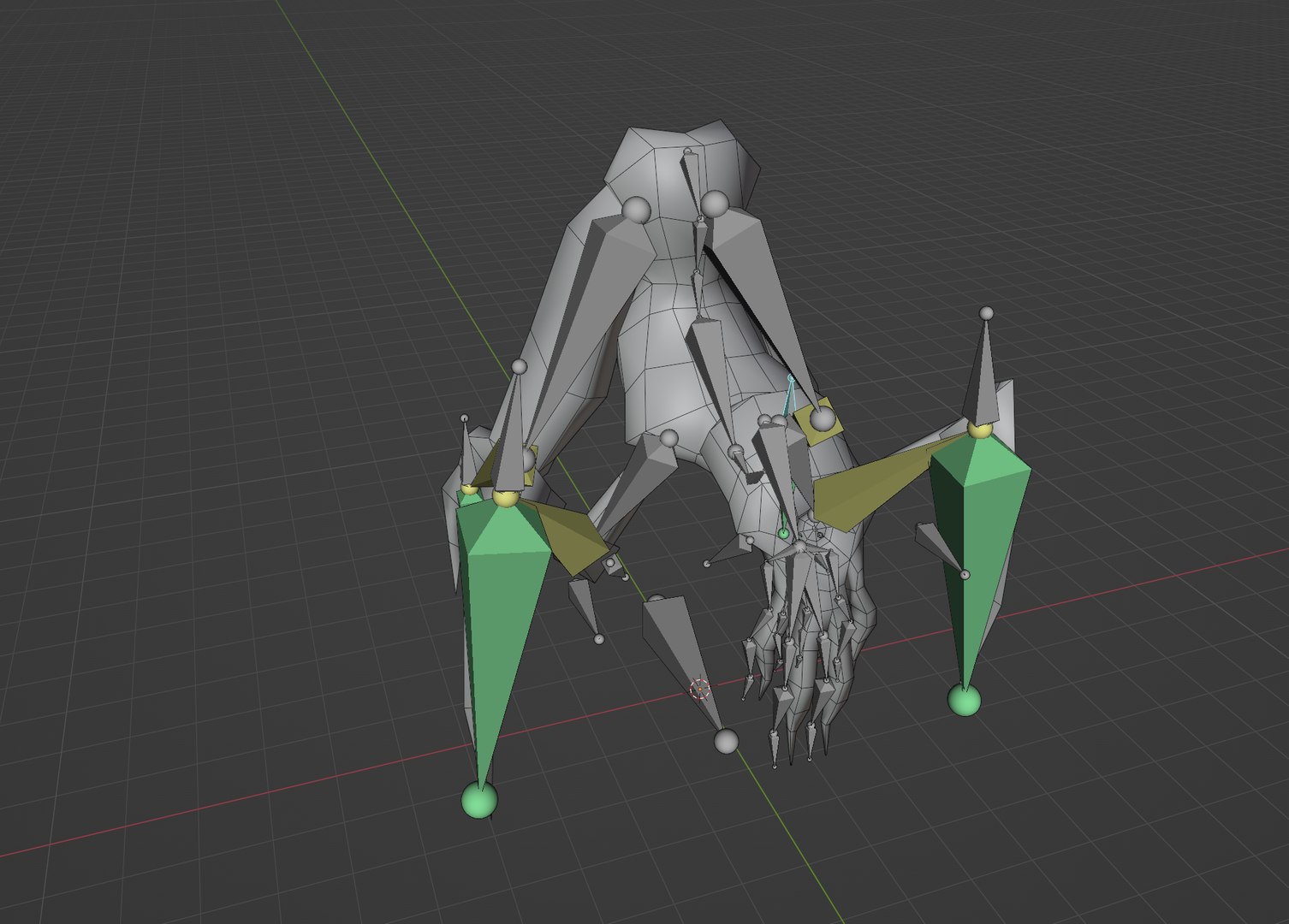 3D Model PS1 PSX Low Poly Alien Monster - TurboSquid 2234585