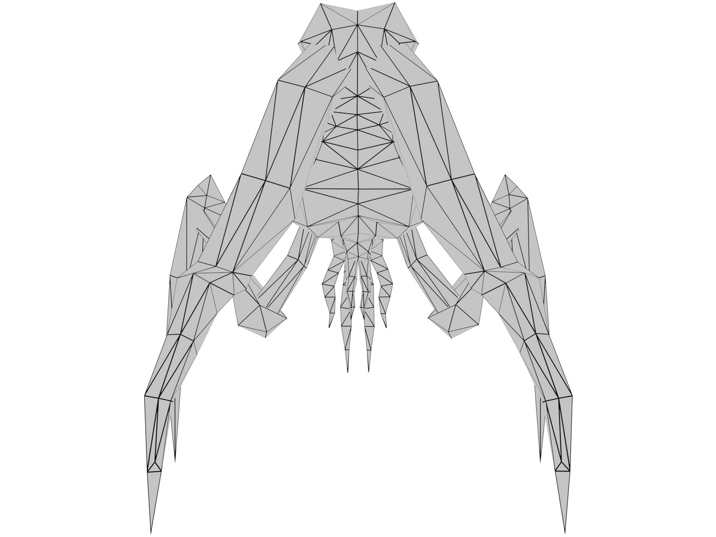 3D Model PS1 PSX Low Poly Alien Monster - TurboSquid 2234585