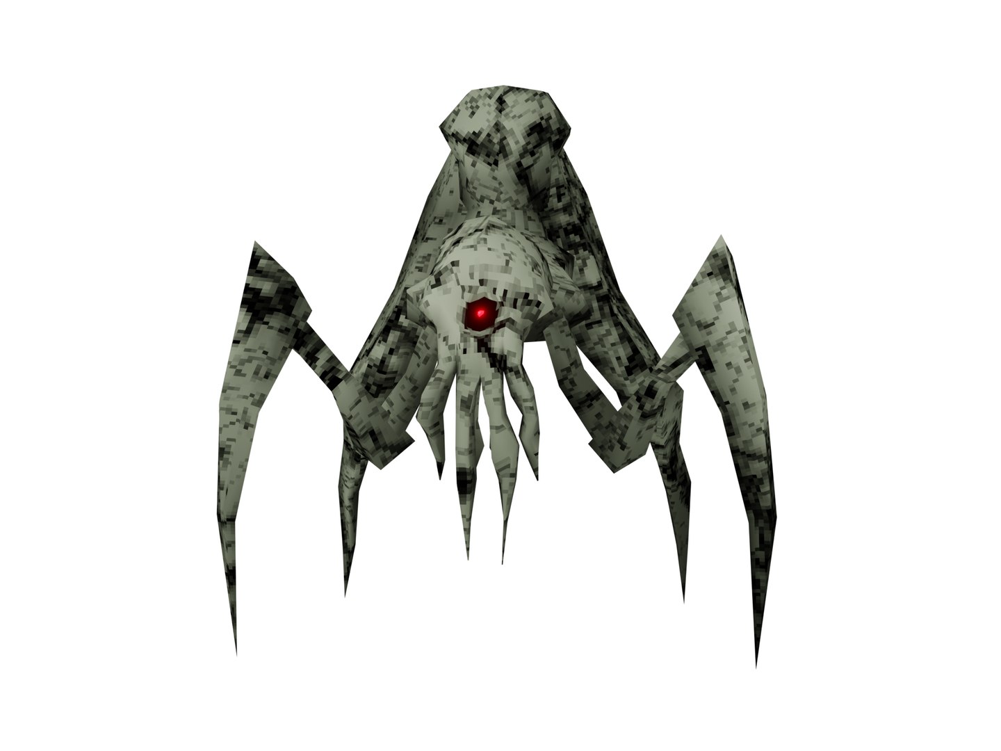 3D Model PS1 PSX Low Poly Alien Monster - TurboSquid 2234585