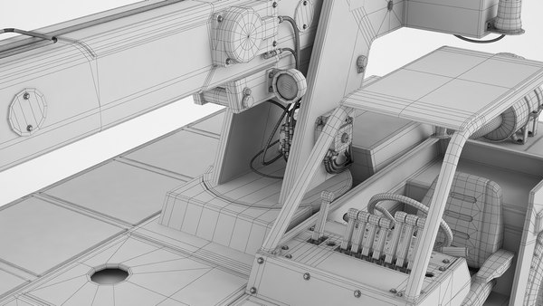 3D Industrial Carry Deck Crane 02 model - TurboSquid 1746835