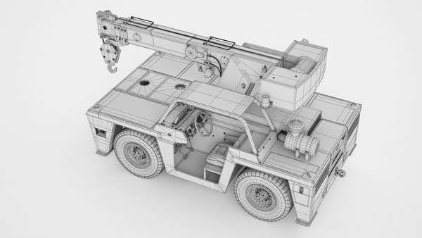 3D Industrial Carry Deck Crane 02 model - TurboSquid 1746835