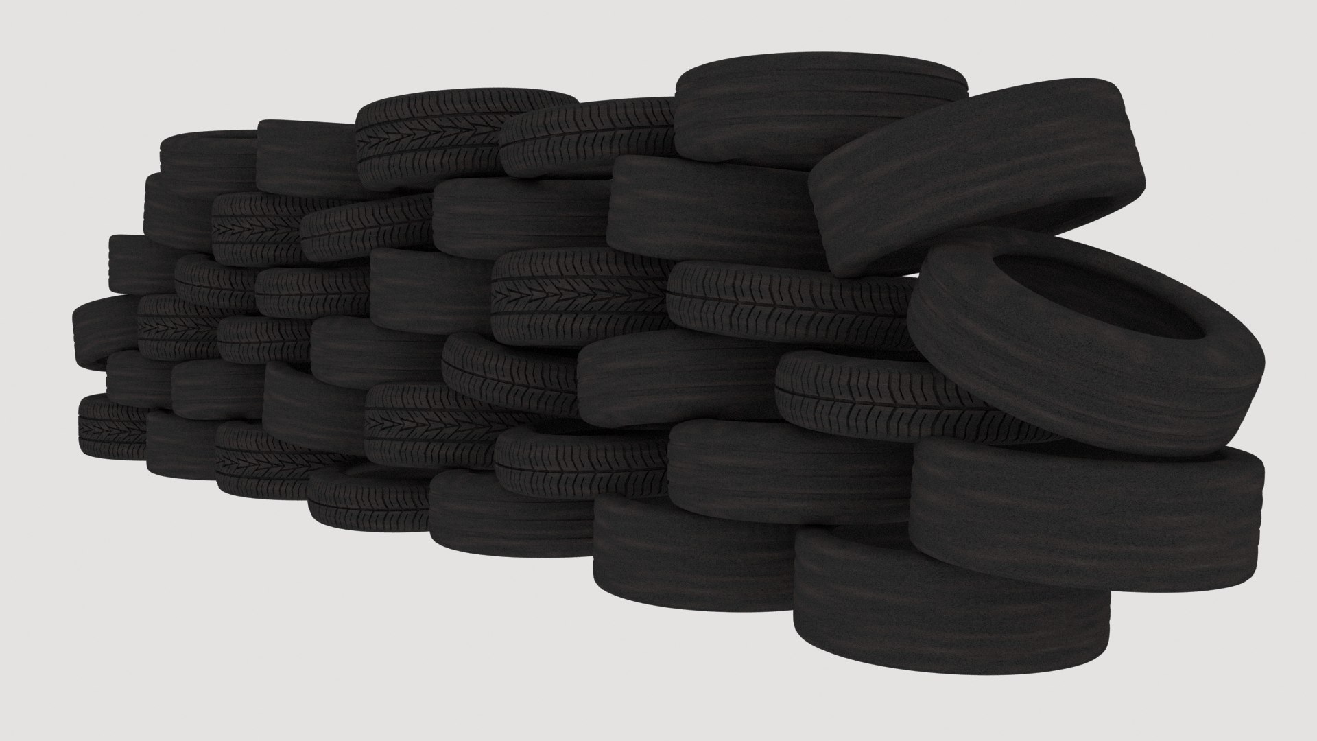 3D Stacked Tires 2 Model - TurboSquid 1949375