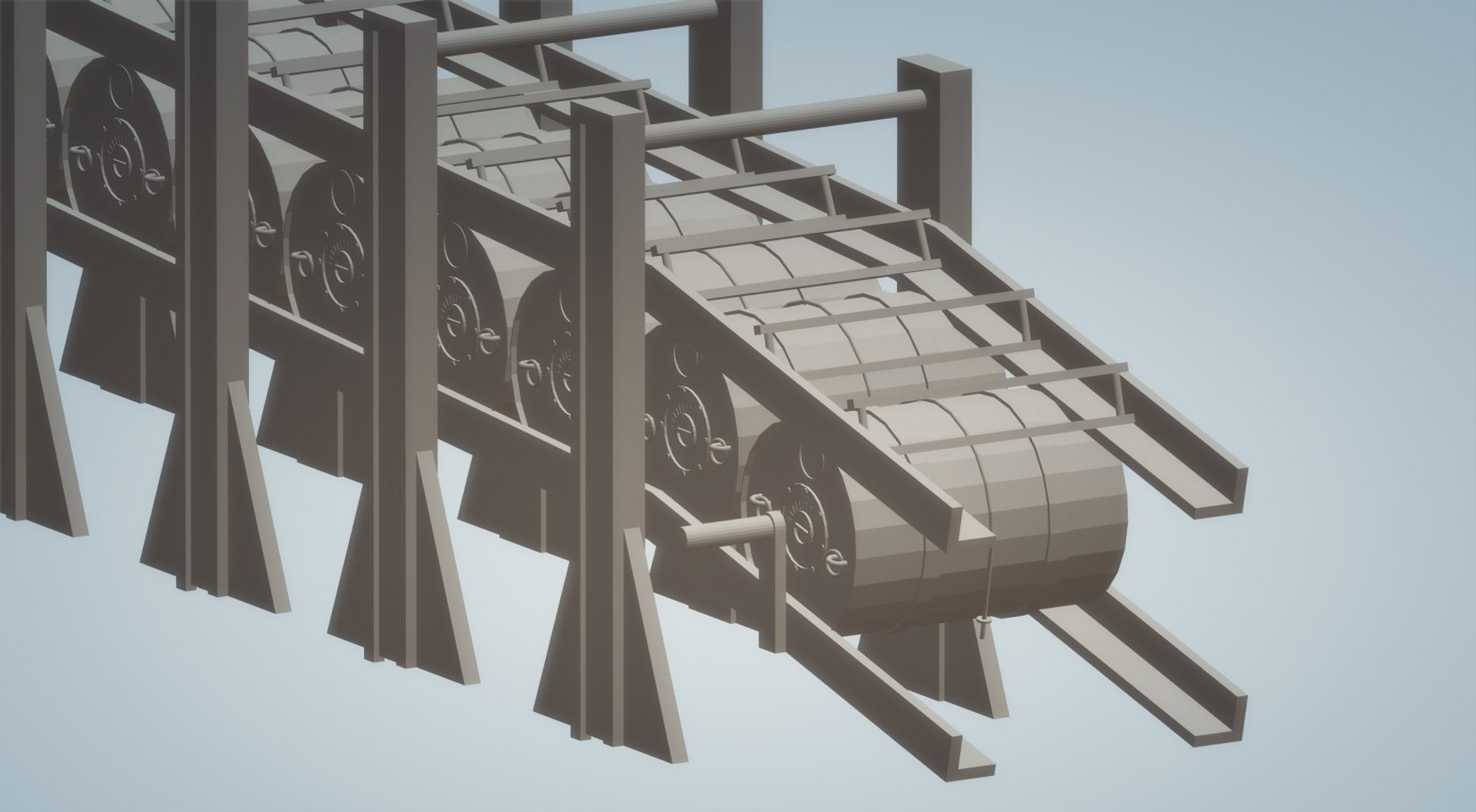 Depth Charge Rack Pt 3D Model - TurboSquid 1432145