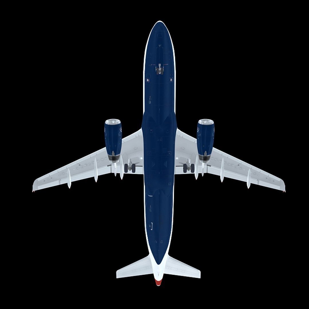 3d Airbus A320 British Airways
