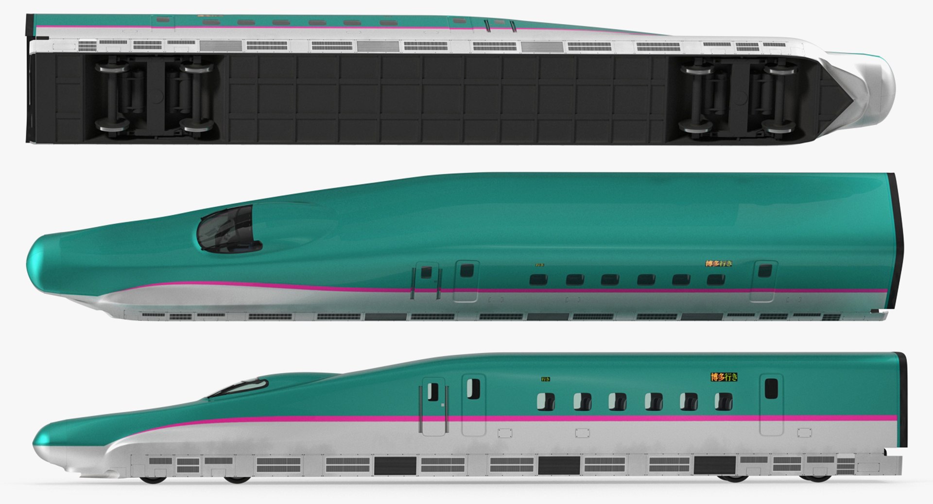 3D speed train shinkansen e5 - TurboSquid 1272205