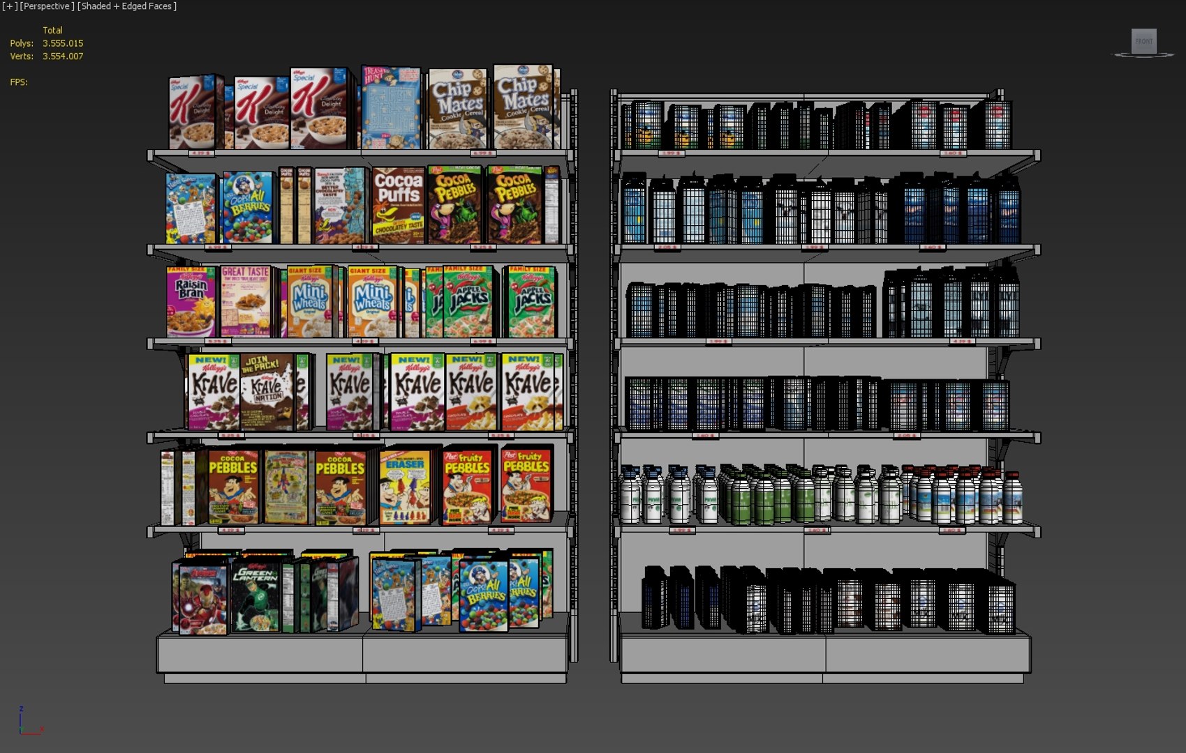 3d Model Display Market Shelves