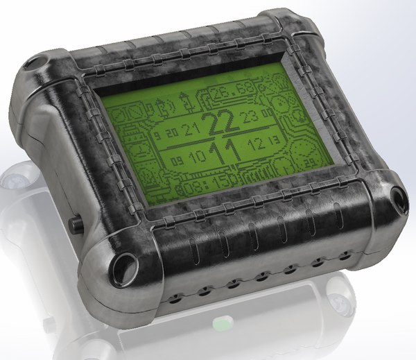 3D steampunk table clock complete model - TurboSquid 1383816