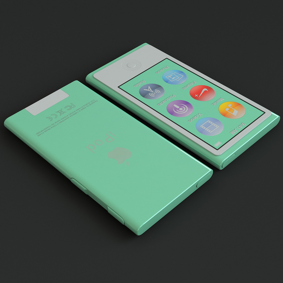 3ds max green ipod nano
