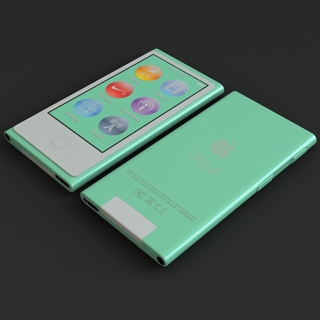3ds Max Green Ipod Nano