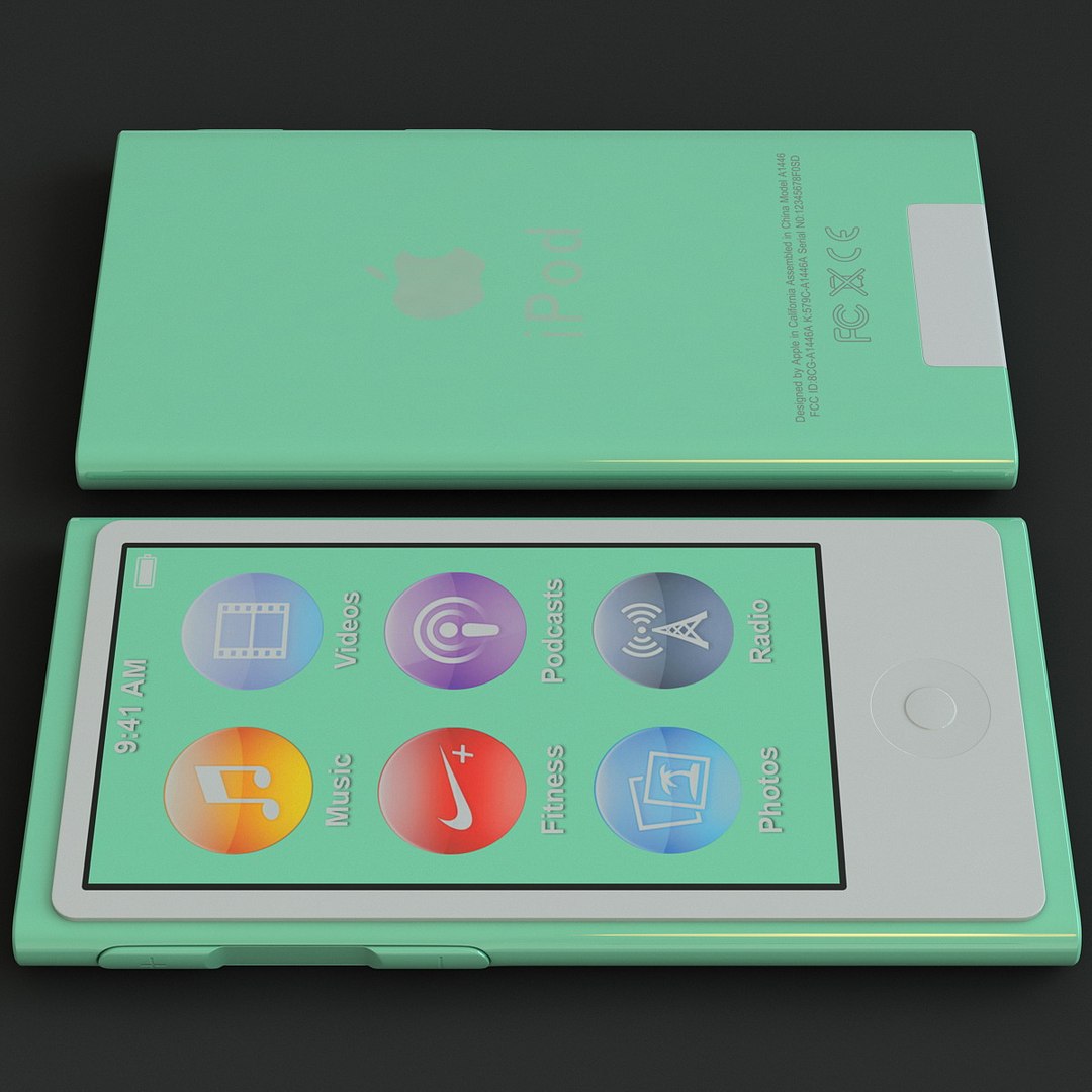 3ds Max Green Ipod Nano
