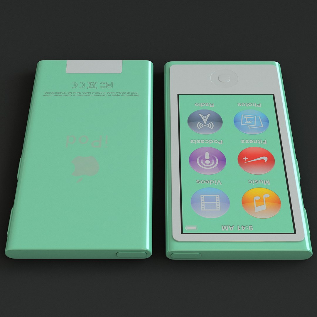 3ds Max Green Ipod Nano