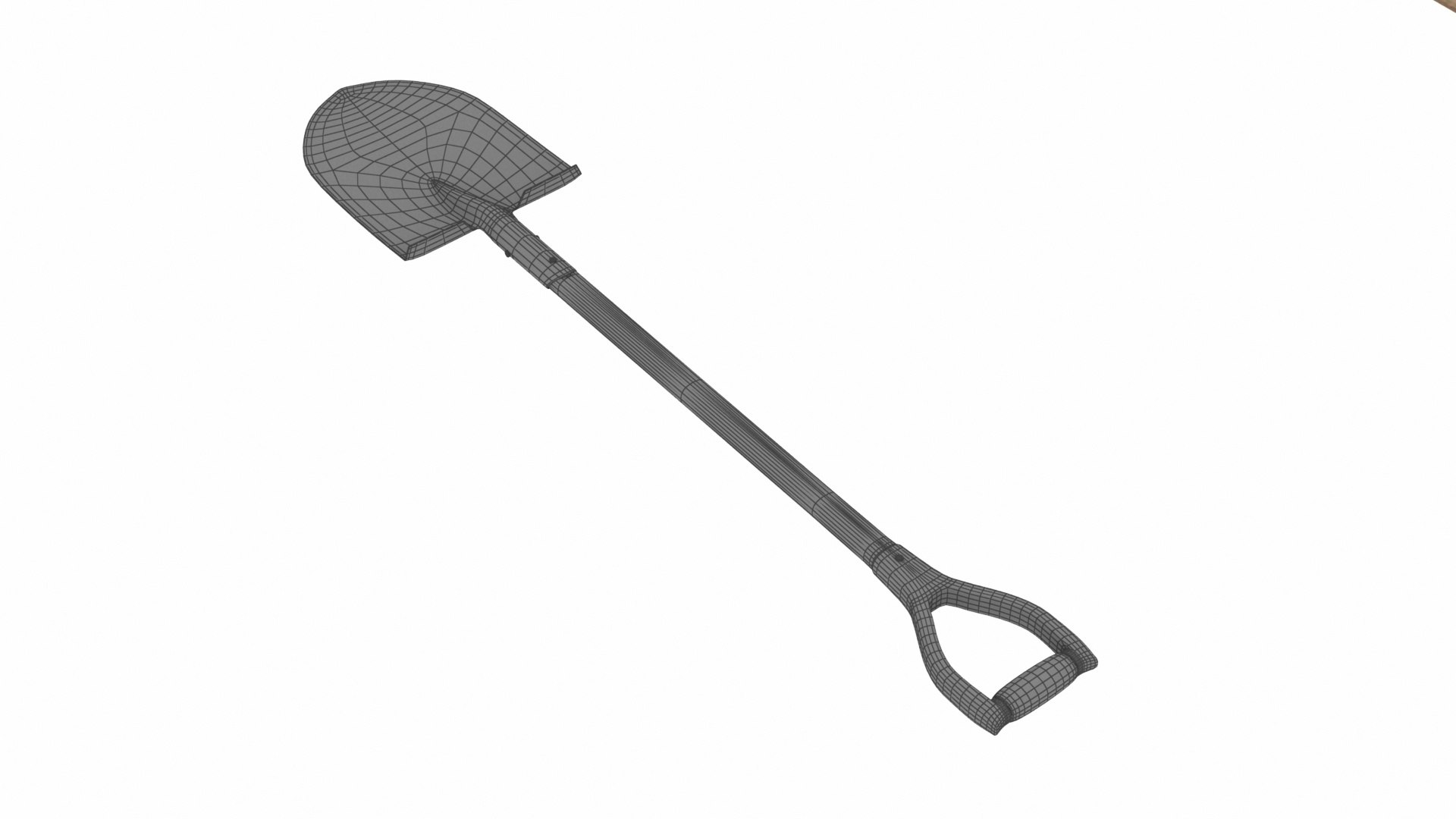 3D Spade Shovel - TurboSquid 1663453