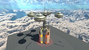 3D Sci-Fi Floating Platform Model - TurboSquid 1830906