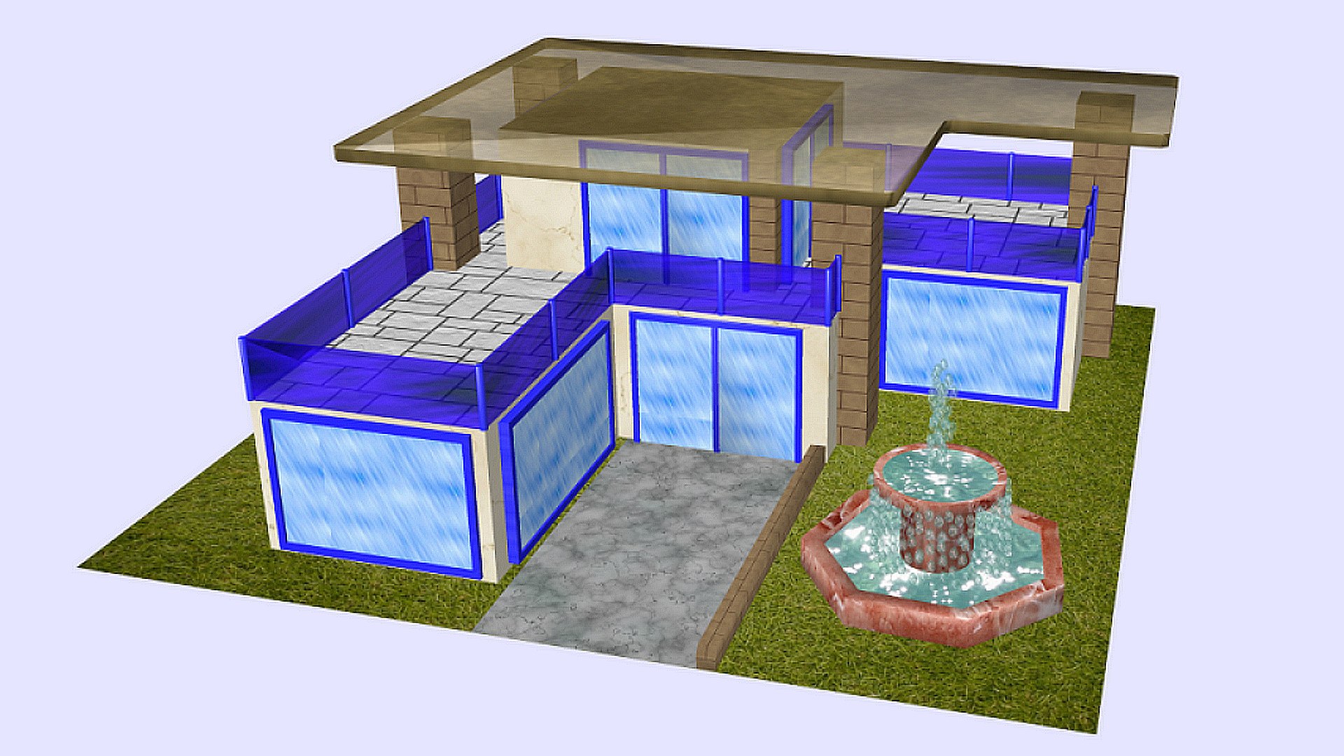 Small Modern Commercial Building 3D Model - TurboSquid 1709177