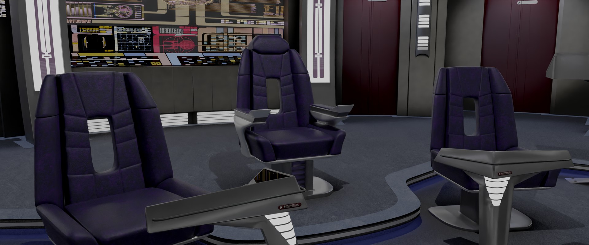 Star Trek Enterprise-E NCC-1701-E Bridge 3D - TurboSquid 2046111