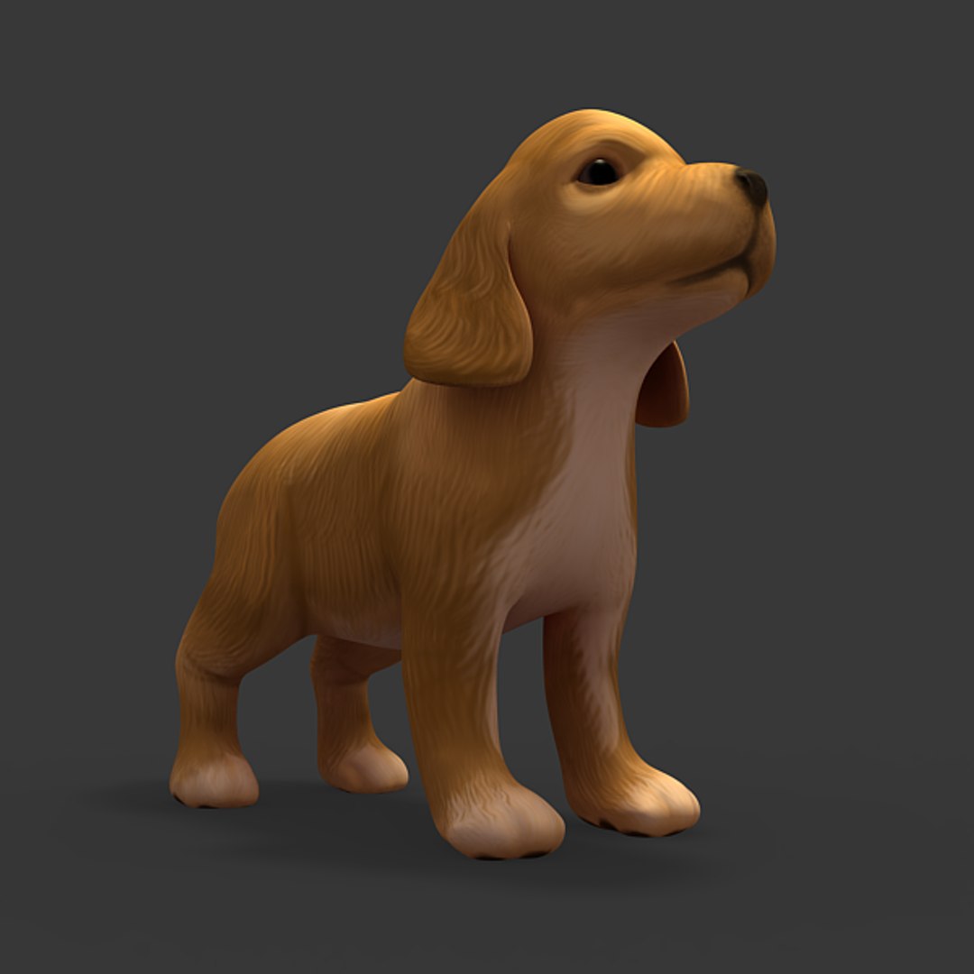 puppy rigged 3d model