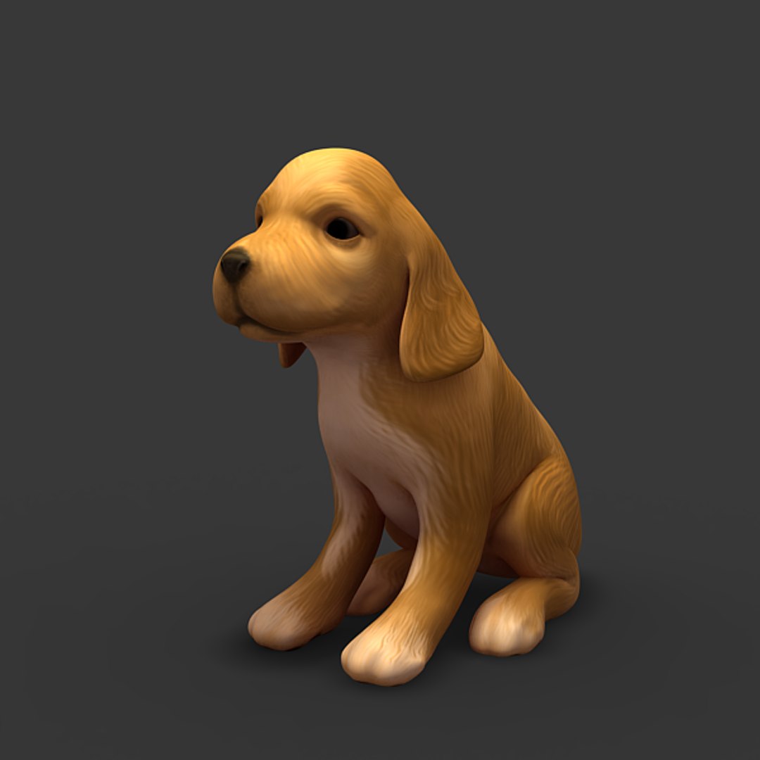 puppy rigged 3d model