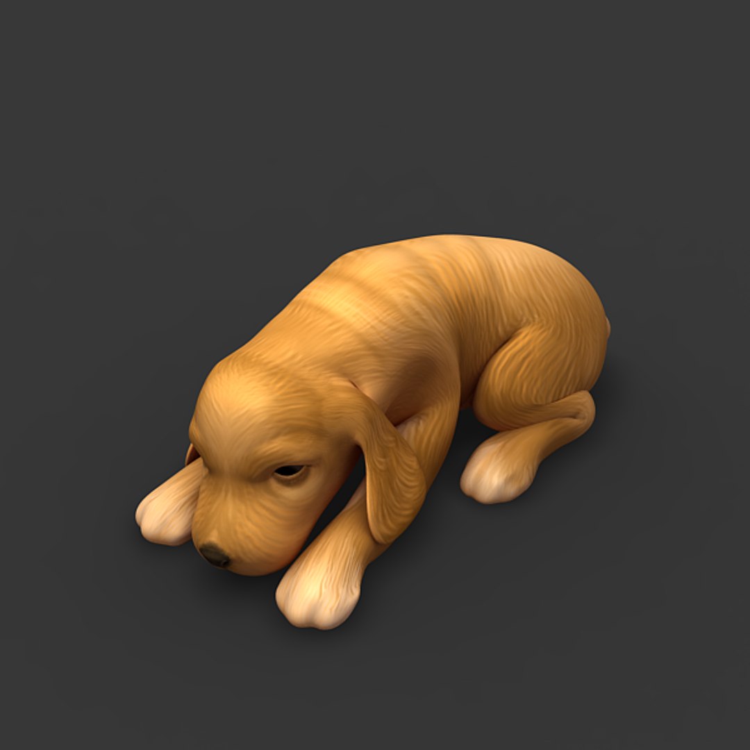 puppy rigged 3d model