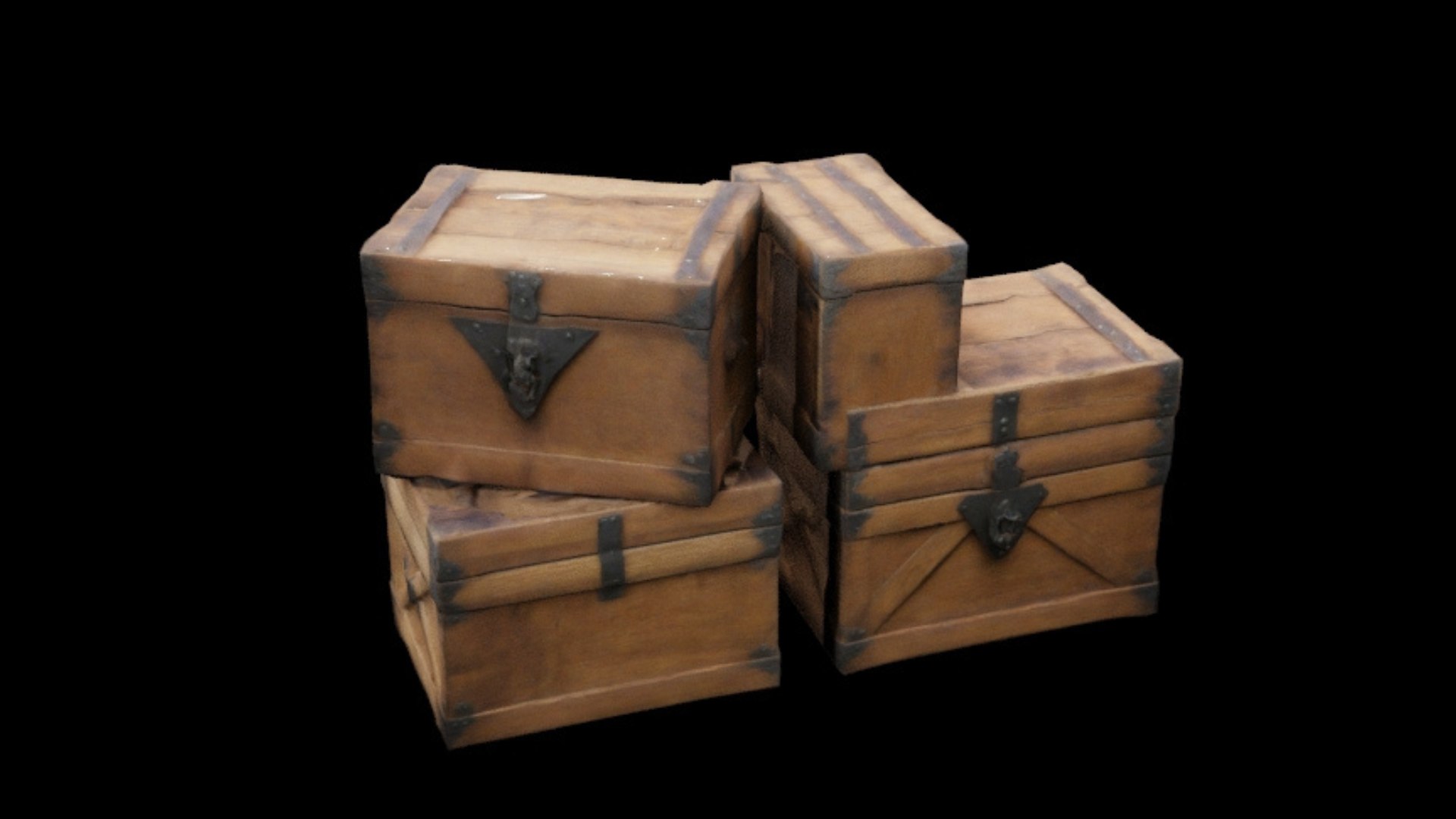 Medieval Boxes 3D Model - TurboSquid 2387559