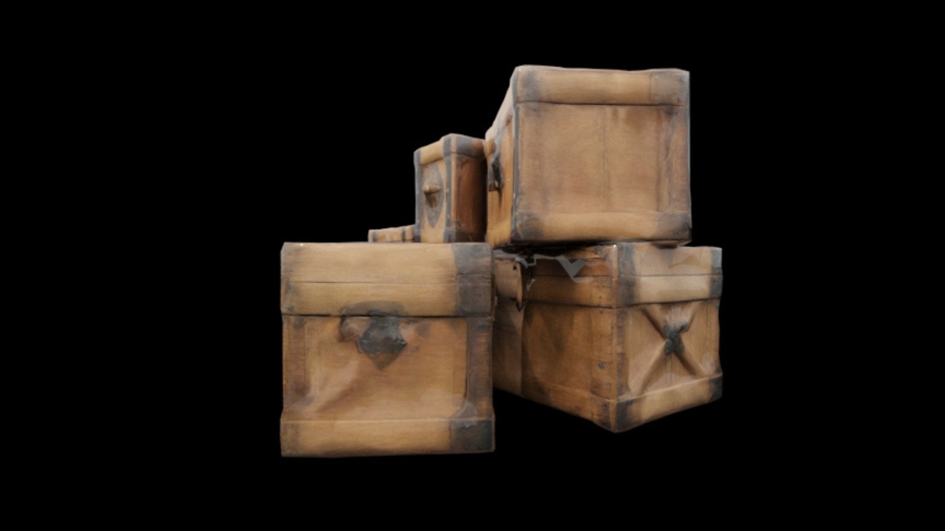 Medieval Boxes 3D Model - TurboSquid 2387559