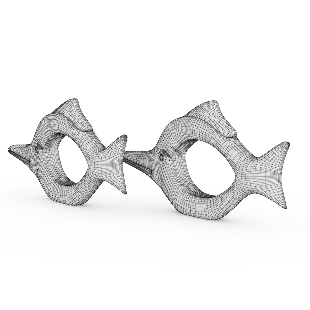 3d model fish sword figurine