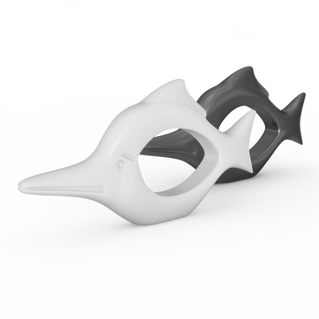 3d model fish sword figurine