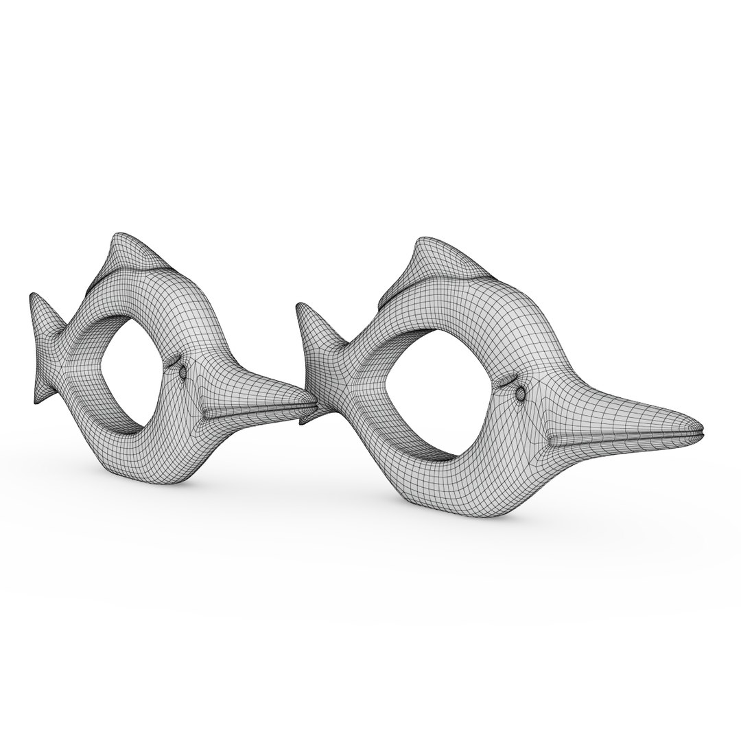 3d model fish sword figurine