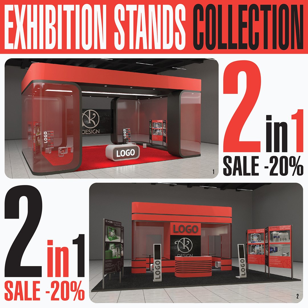 3D exhibition expo stands model - TurboSquid 1554628