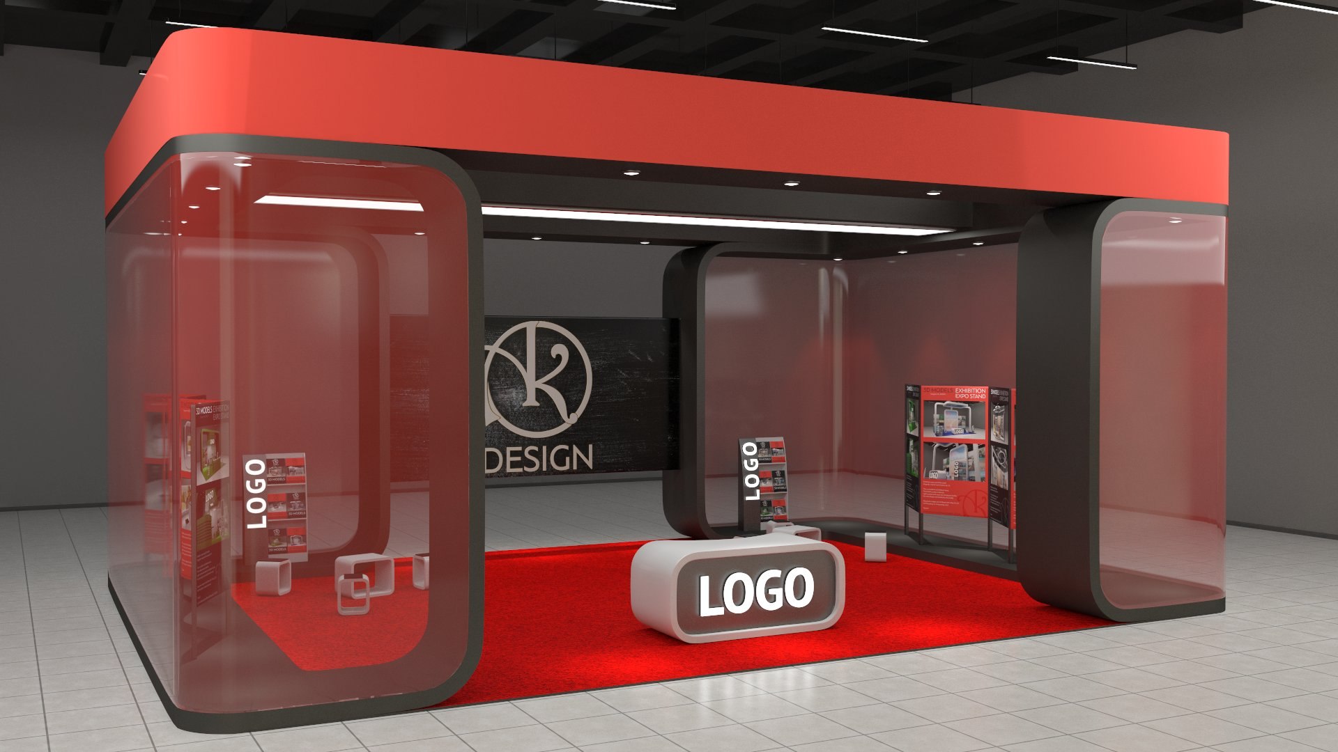 3D exhibition expo stands model - TurboSquid 1554628