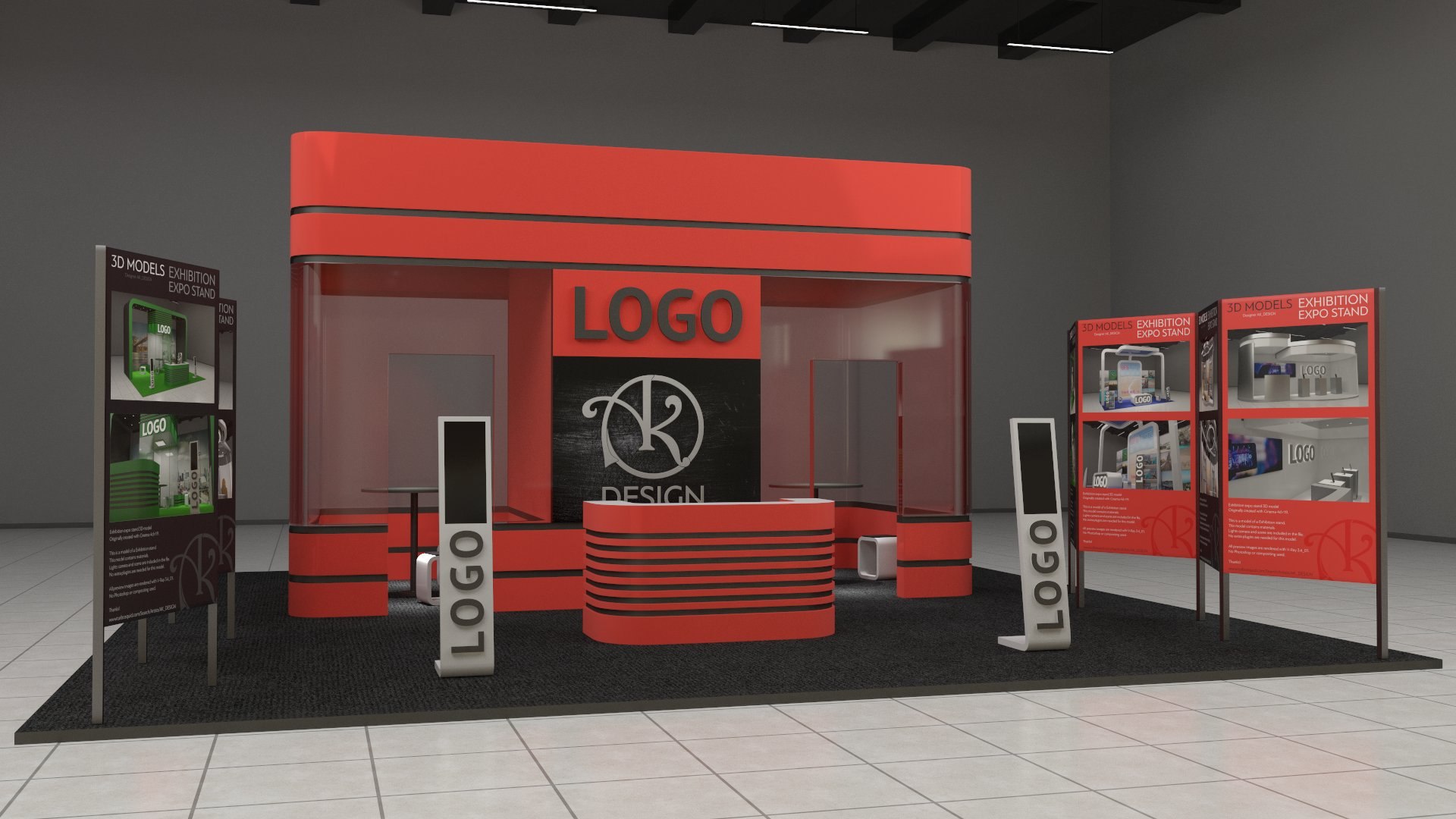 3D exhibition expo stands model - TurboSquid 1554628