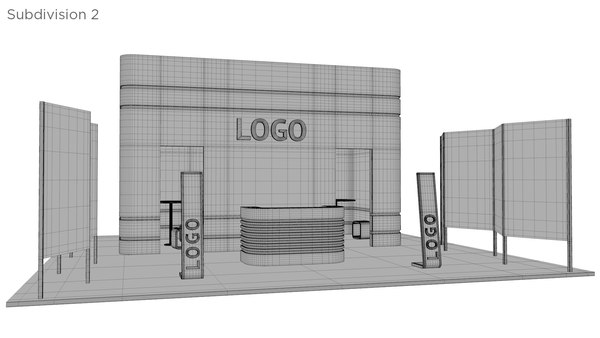 3D exhibition expo stands model - TurboSquid 1554628