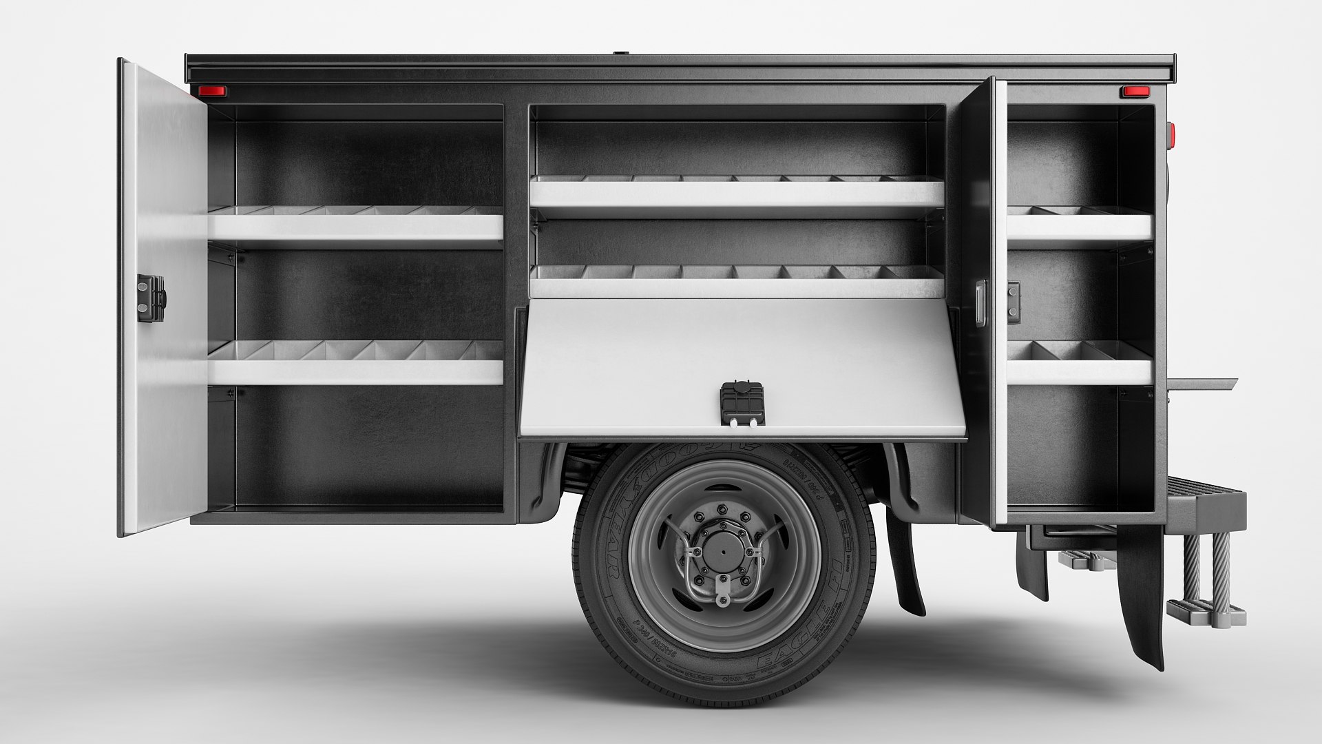 Enclosed Utility Truck Model - TurboSquid 1537498