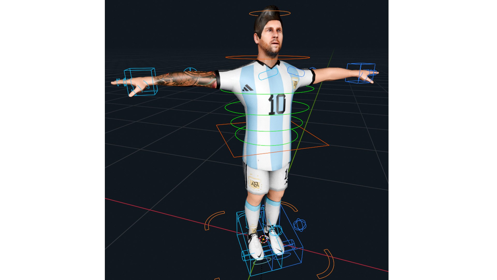 Lionel Messi -Rigged Character - TurboSquid 2292030