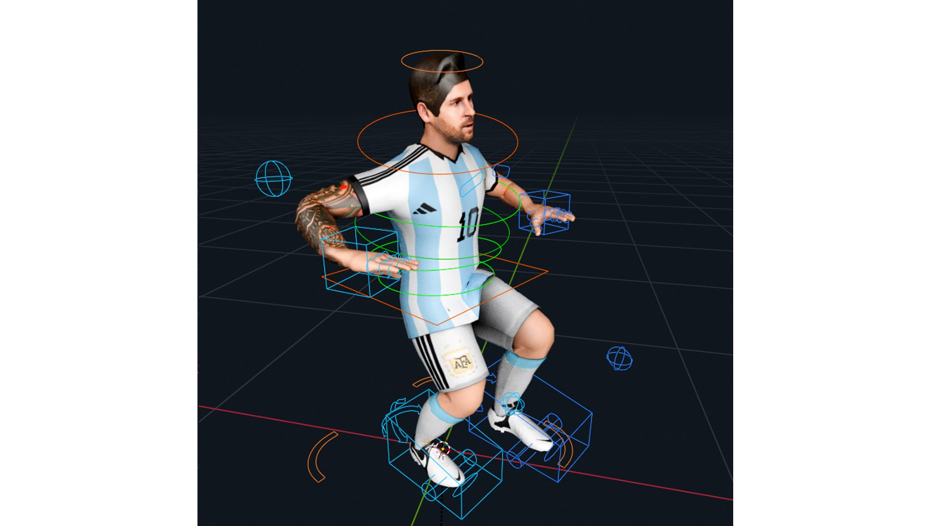 Lionel Messi -Rigged Character - TurboSquid 2292030