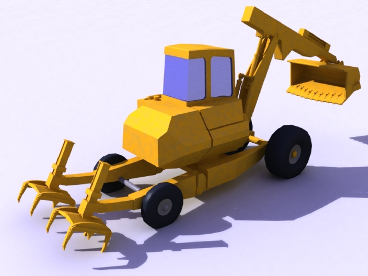 Spider Walking Excavator 3d Model