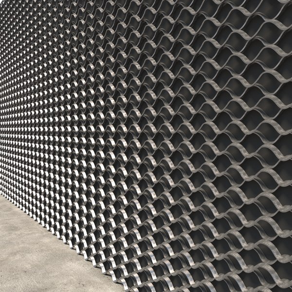 Expanded metal mesh 3D model - TurboSquid 1238067