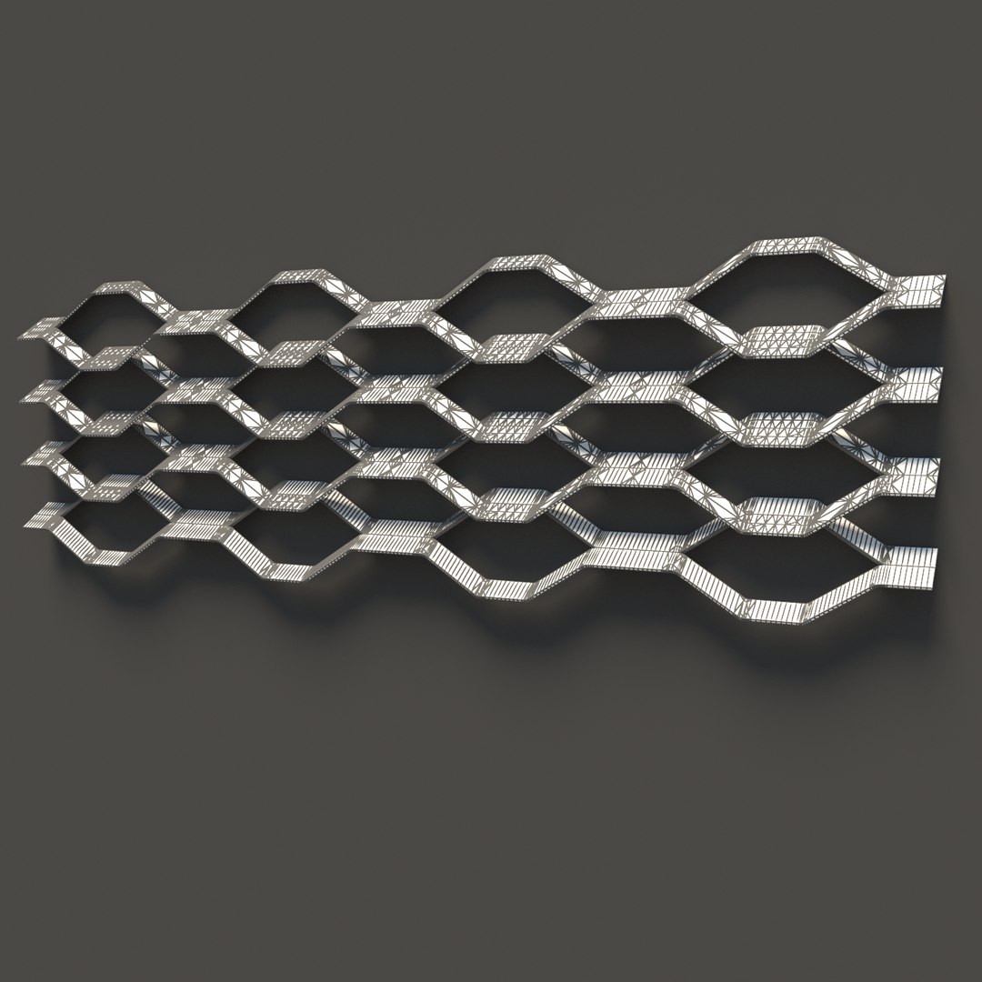 Expanded Metal Mesh 3D Model - TurboSquid 1238067