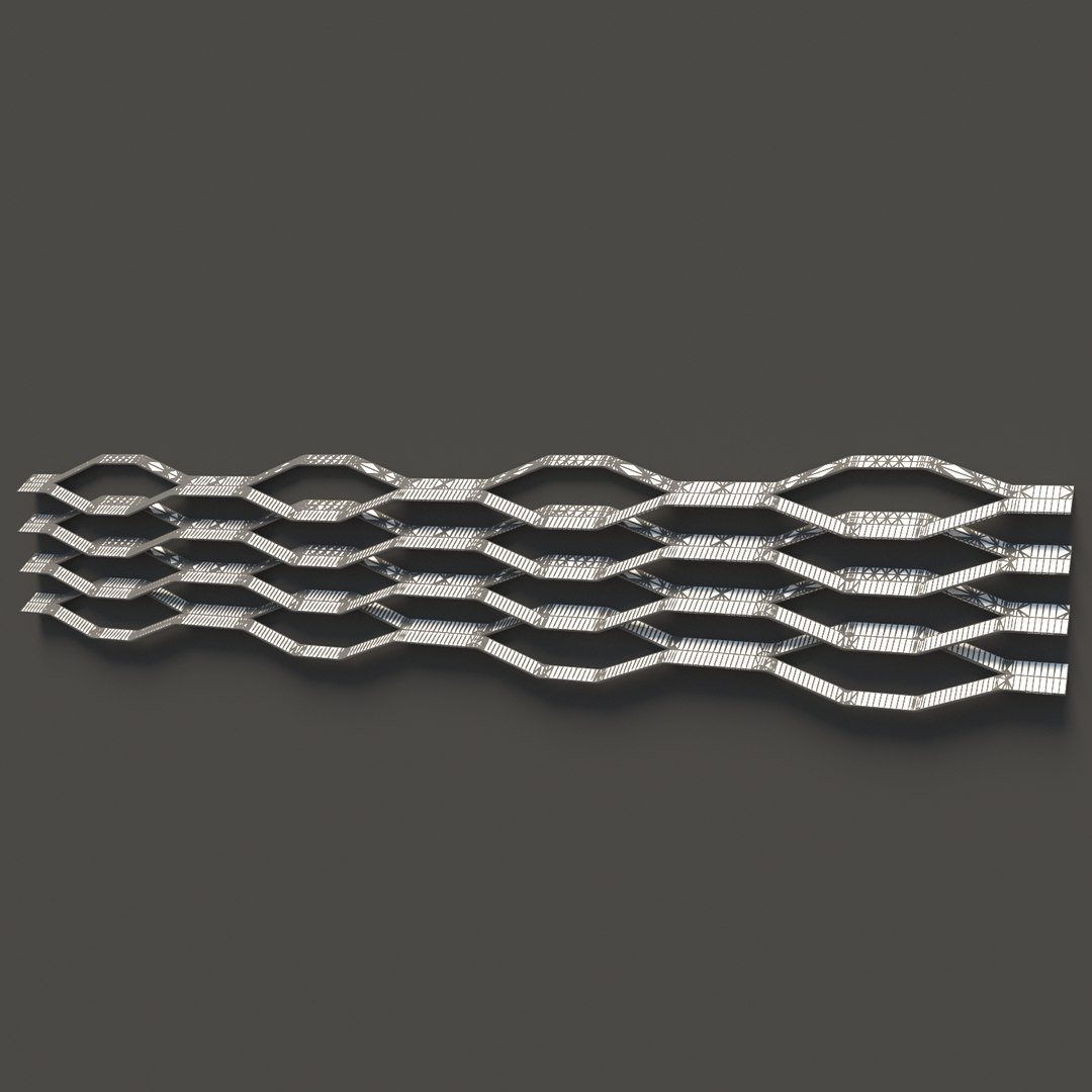Expanded Metal Mesh 3D Model - TurboSquid 1238067