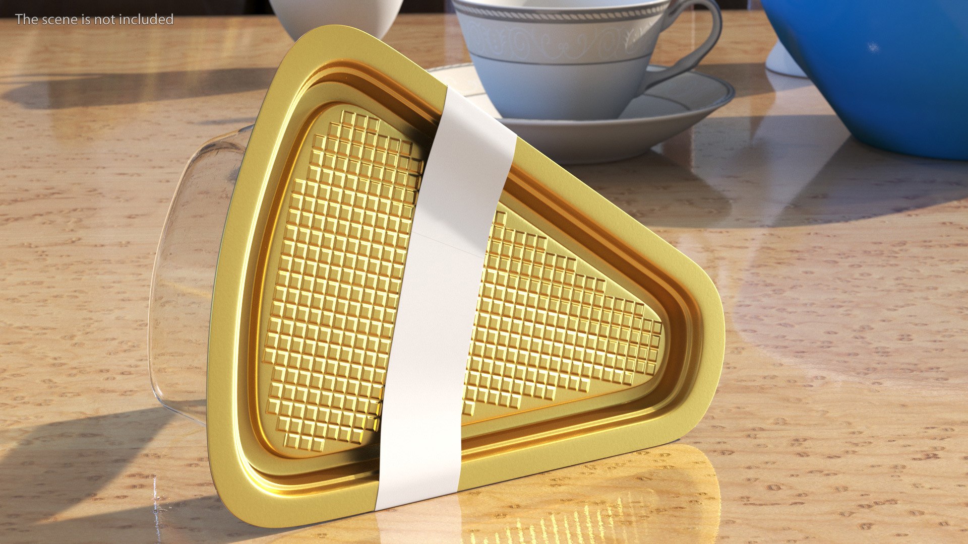 3D Packing For Piece Of Cake Triangular Golden - TurboSquid 1985474