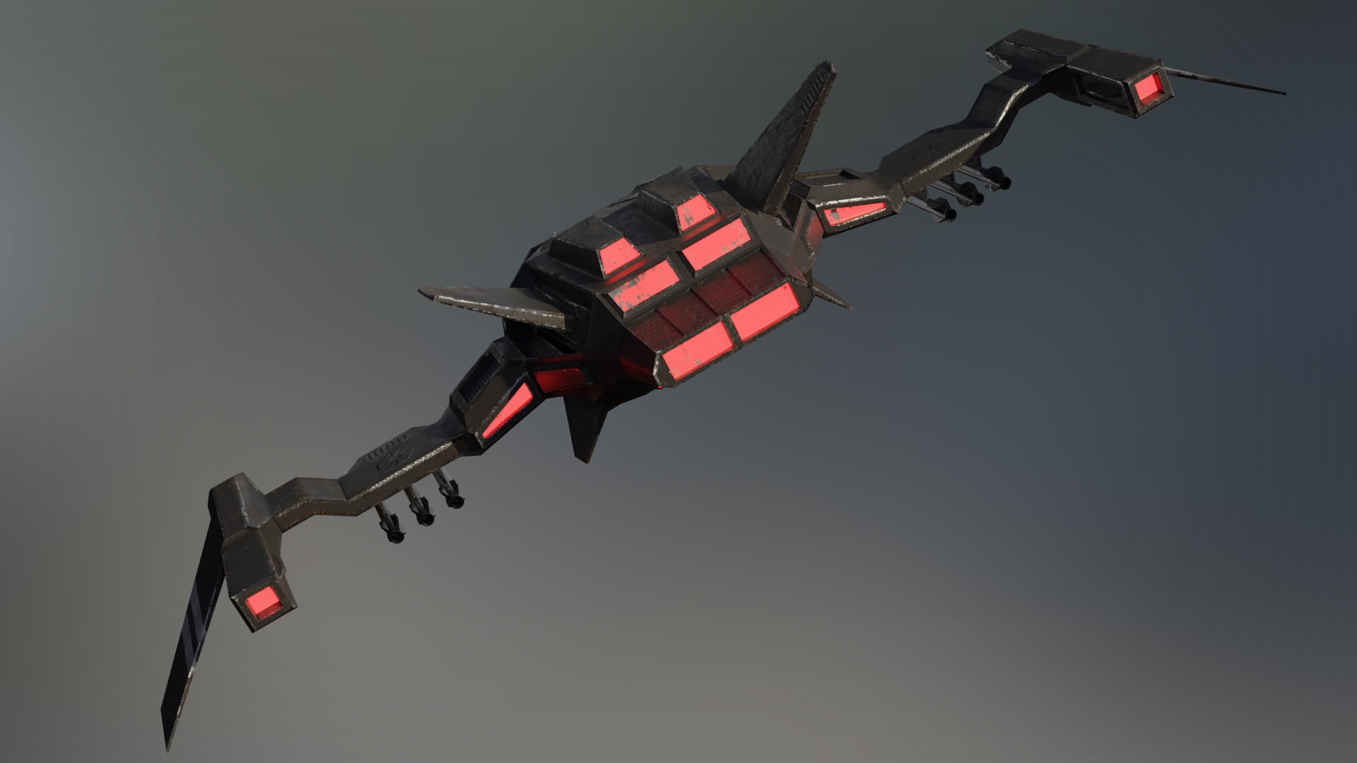 3D Model Fighter 02 - Asterius - TurboSquid 1805613