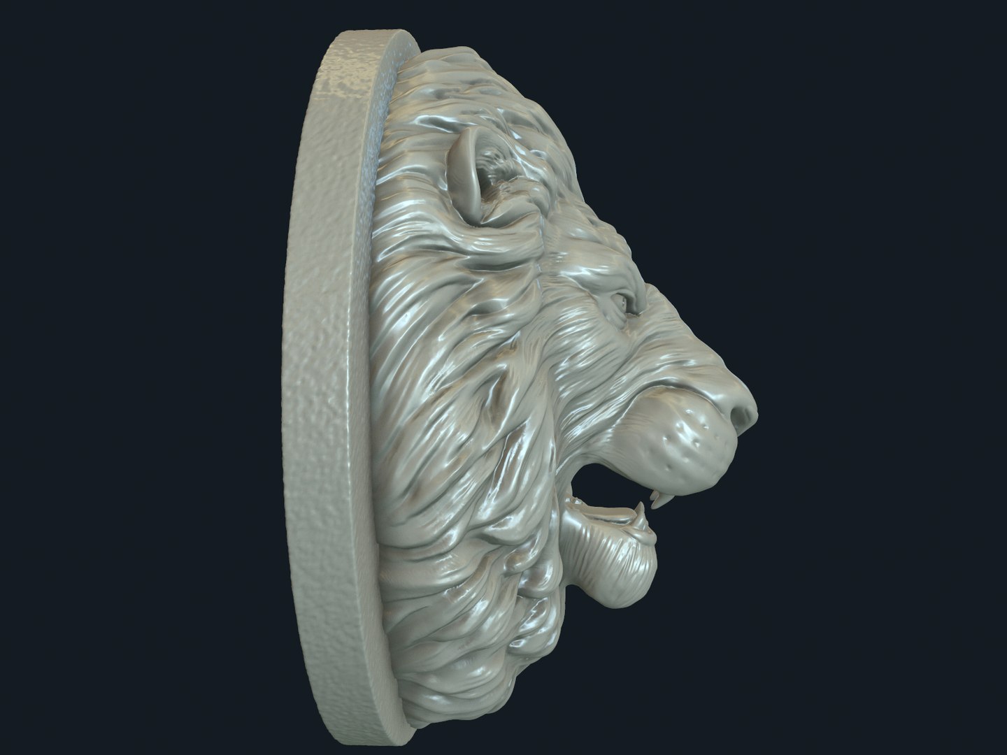 Bas Relief Lion 3D Model - TurboSquid 1457779