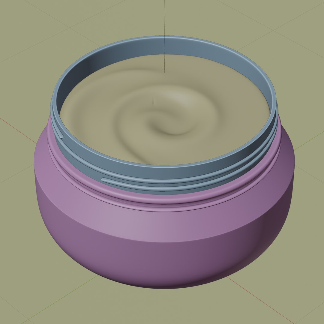 Cream Jar 50 Model - TurboSquid 1965928