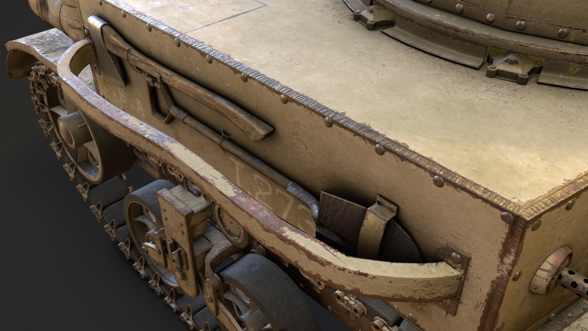 M2 Light Tank 3D Model - TurboSquid 1385133